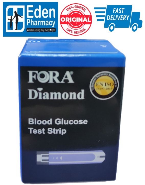 Fora diamond glucose test strip ( for GD 50 ) 25's | Lazada