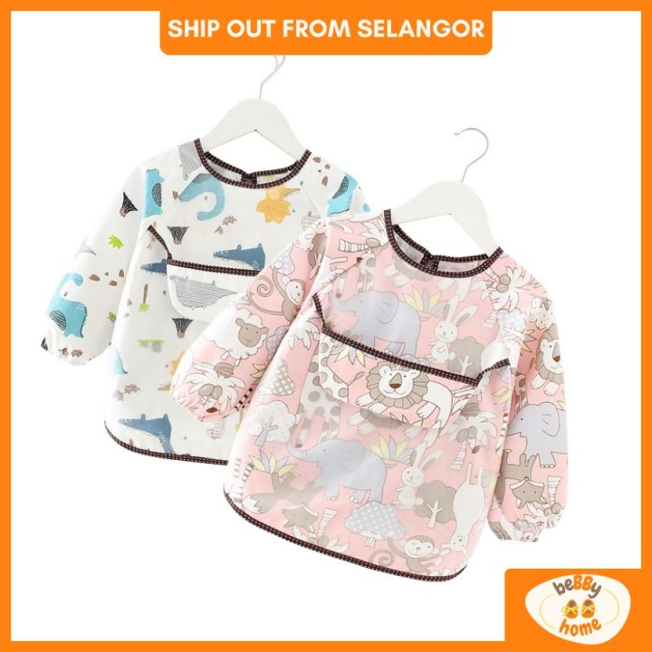 Baby Bibs 0-2 yrs Baby Bibs Long Sleeve Short Sleeve Baby Apron ...