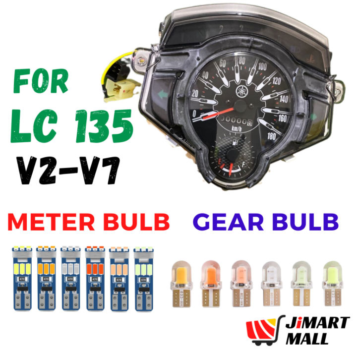YAMAHA LC 135 V2 34567 METER GEAR LED BULB Tukar Lampu Meter LED Speed ...