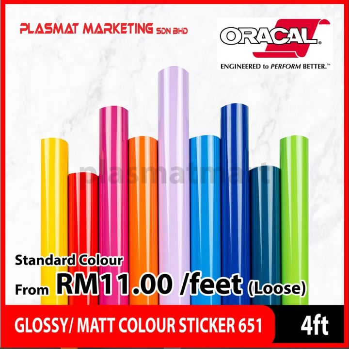 ORACAL STICKER (GLOSSY) BY FEET | Lazada