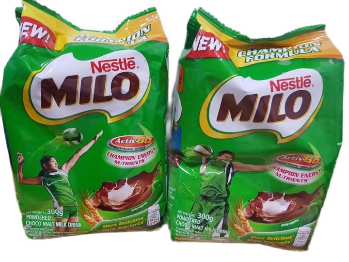Nestle MILO Active-GO, Choco Malt Powdered Milk (2 packs x 300 grams ...