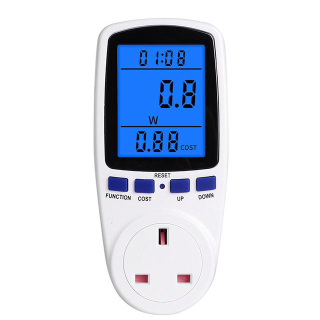 UK plug Energy Meter Watt Volt Electricity Monitor Analyzer Power Smart ...