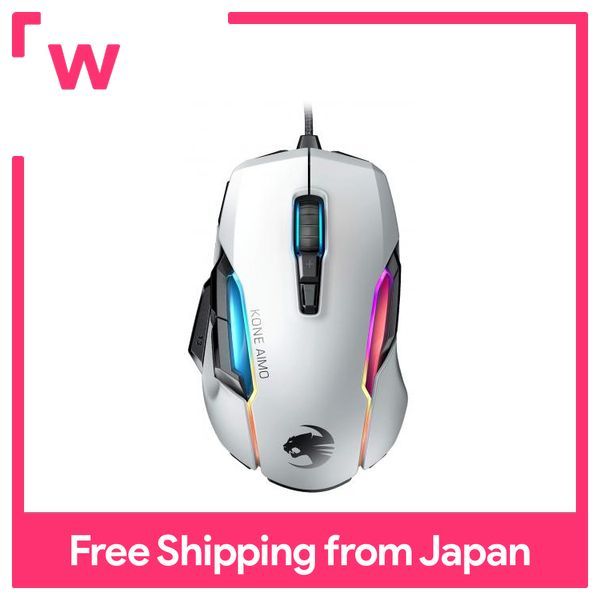 ROCCAT Kone AIMO Remastered RGBA Smart Customized Gaming Mouse (Owl-Eye 16K) White (Product) ROC ...
