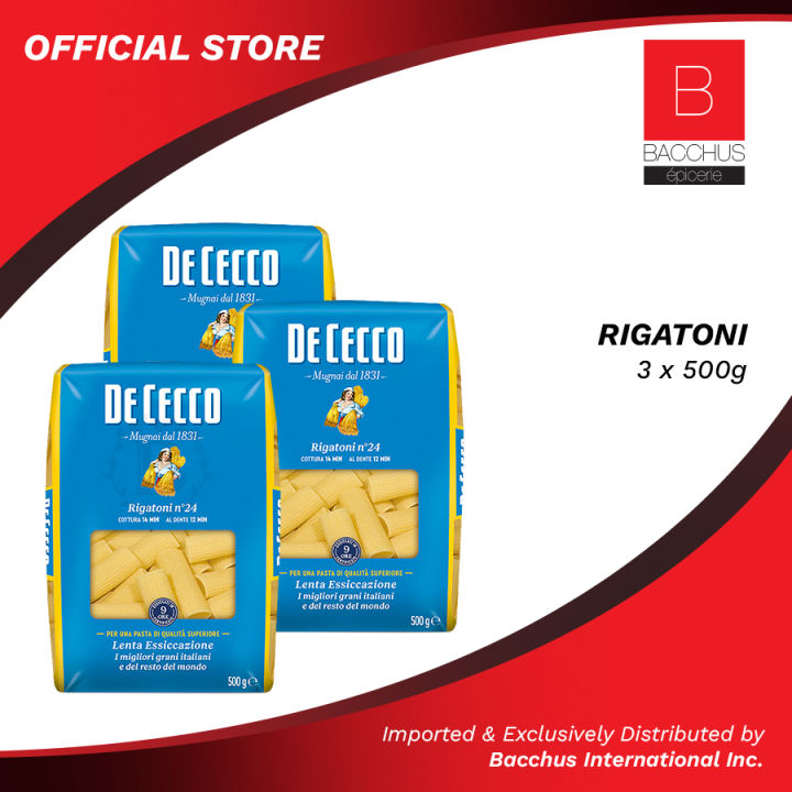 DE CECCO Rigatoni BUNDLE (500g x 3) | Lazada PH