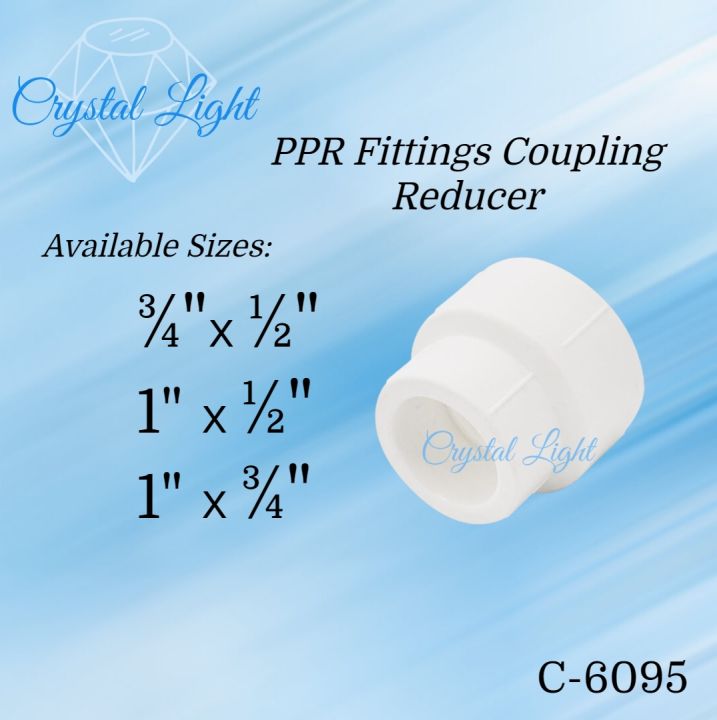 Crystal Light C-6095 1PCS PPR Fittings Coupling Reducer. | Lazada PH