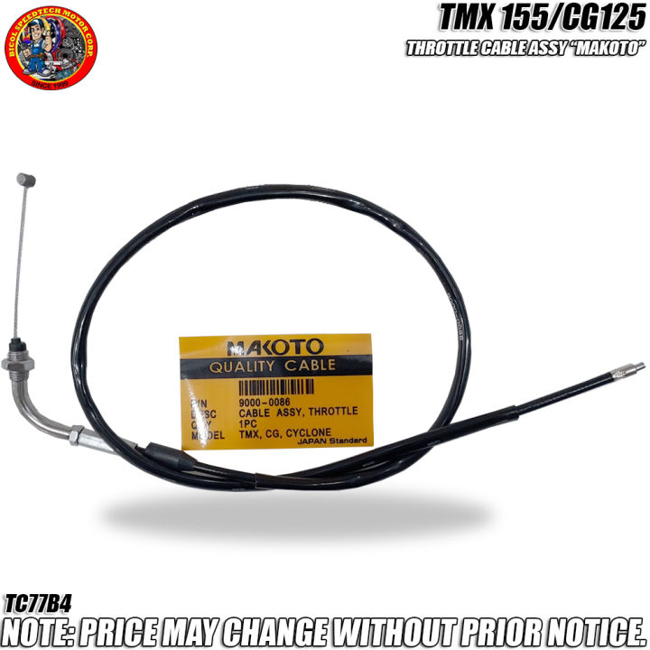 TMX 155/CG 125 THROTTLE CABLE ASSY "MAKOTO" (TC77B4) | Lazada PH