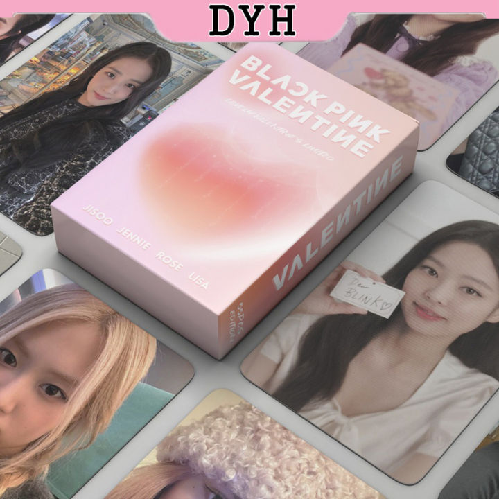 55pcs/box BLACKPINK Laser Card ROSE LISA JISOO JENNIE Photocards LOMO ...