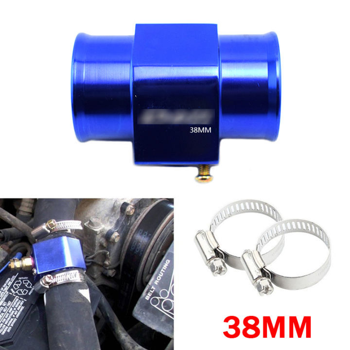 Racing Car Aluminum Blue Water Temp Meter Temperature Gauge Joint Pipe ...