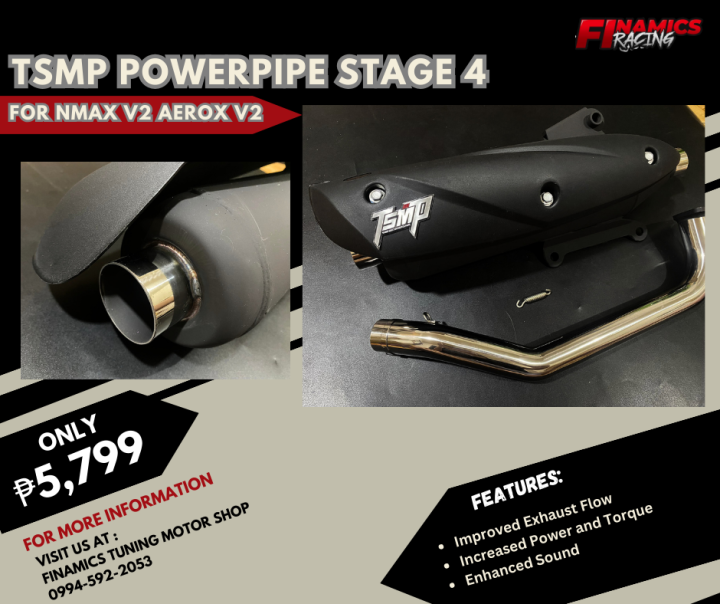 TSMP POWERPIPE NMAX V2 AEROX V2 STAGE 4 | Lazada PH