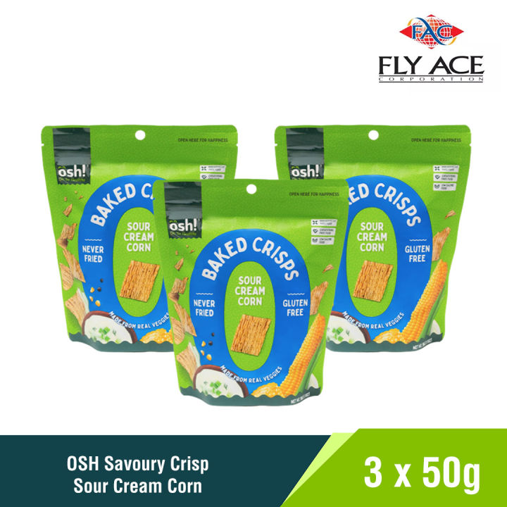 OSH! Savoury Crisp Sour Cream 50g x 3 | Lazada PH