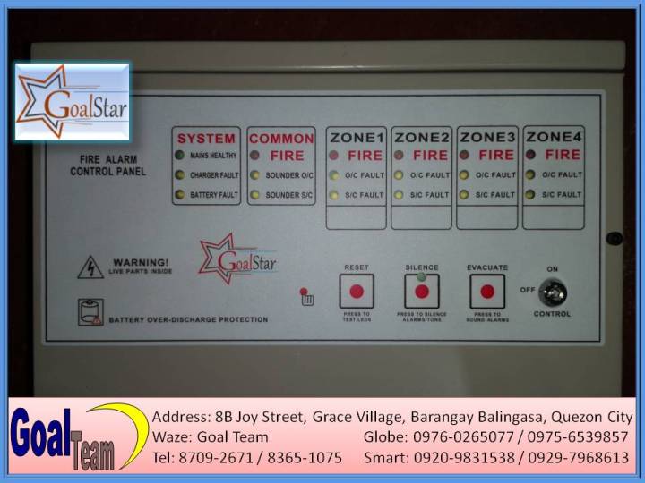 Fire Alarm Panel 4 zone Conventional (FREE Battery) | Lazada PH