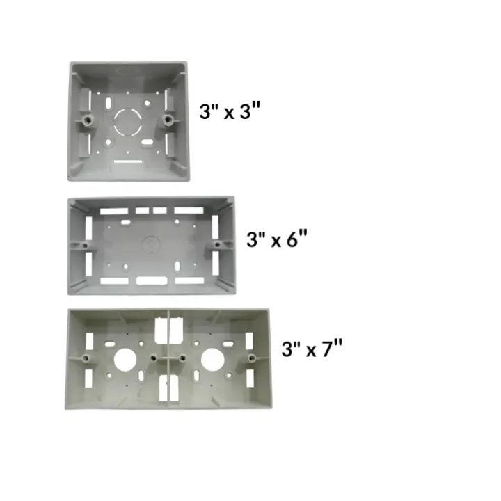 [3x3/3x6/3x7] PVC Box Surface Nut Box/ Electrical Box | Lazada