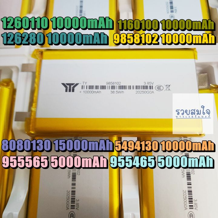 1260110 126280 1160100 955565 955465 8080130 9858102 5494130 แบต ...