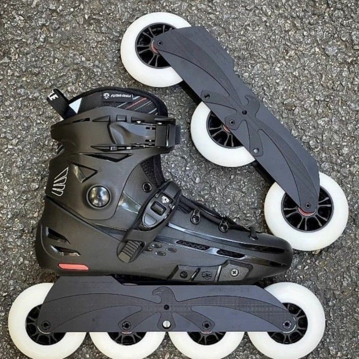 sepatu roda inline skate custom boot origami dengan liberty frame set ...