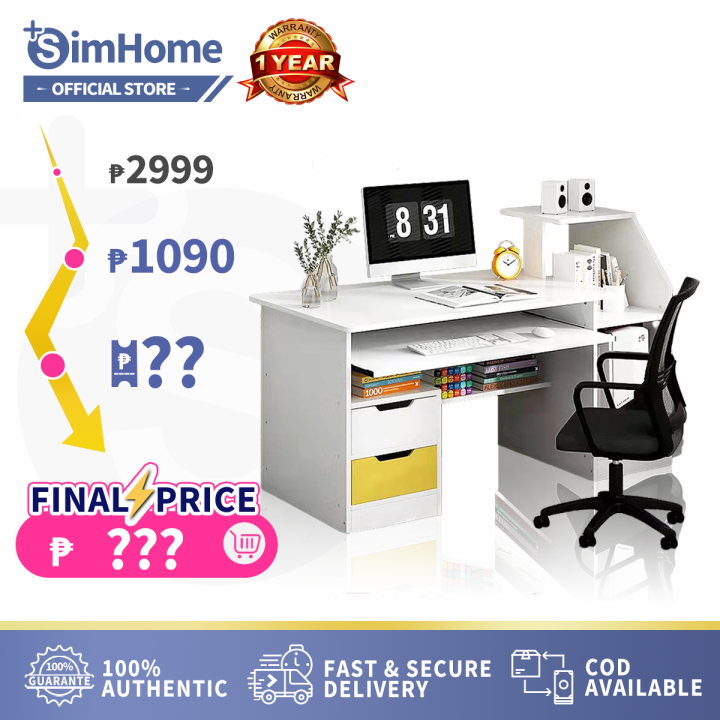 SimHome Study Table Computer Table Home Office Computer Desk for ...