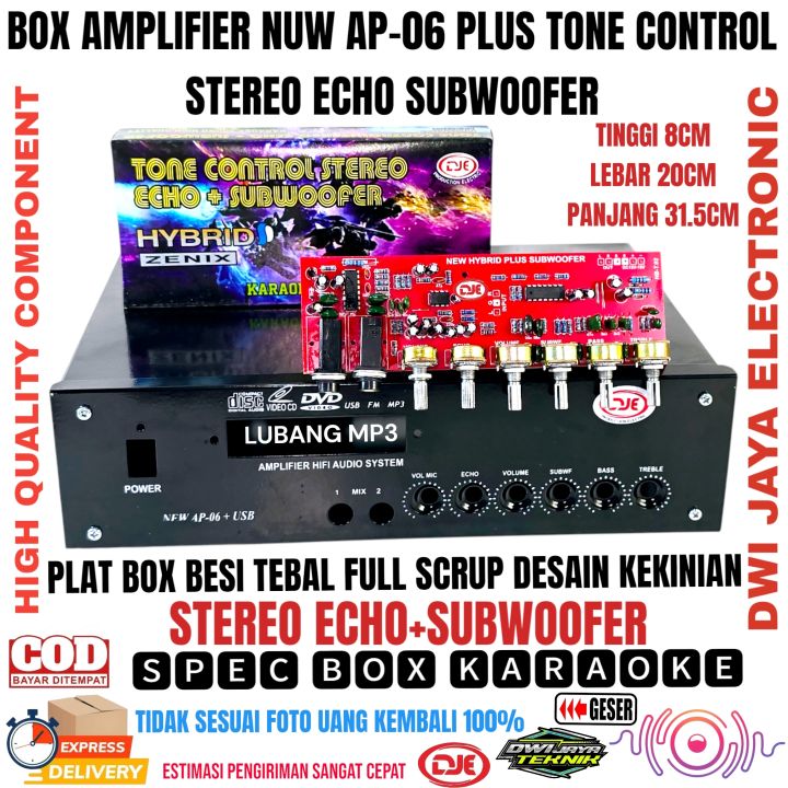 Box Amplifier Nuw AP-06 Plat Besi Cocok Buat Tone Control Stereo Hybris ...