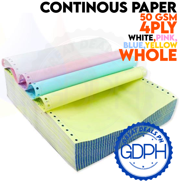 2ply, 3ply, 4ply Carbonless Continuous Computer Form 9.5X11inches | 9.5 ...