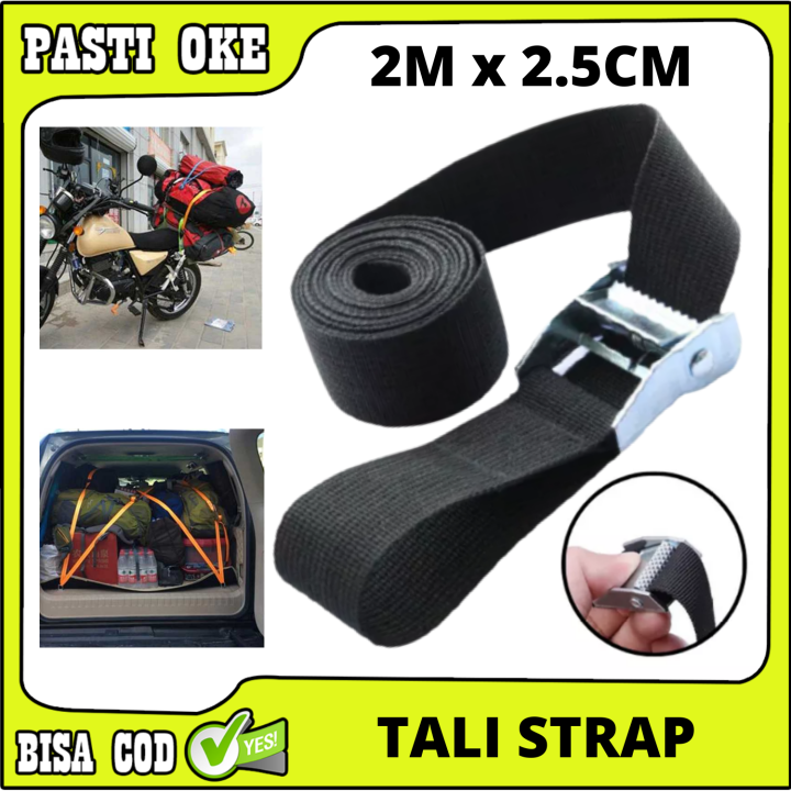 Tali Pengikat Barang di Motor Mobil Tali Strap Pengikat Barang Cargo ...