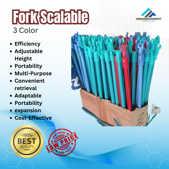 Panungkit Clothes Pole Fork Scalable Pole Closet Stick Pole Clothes ...