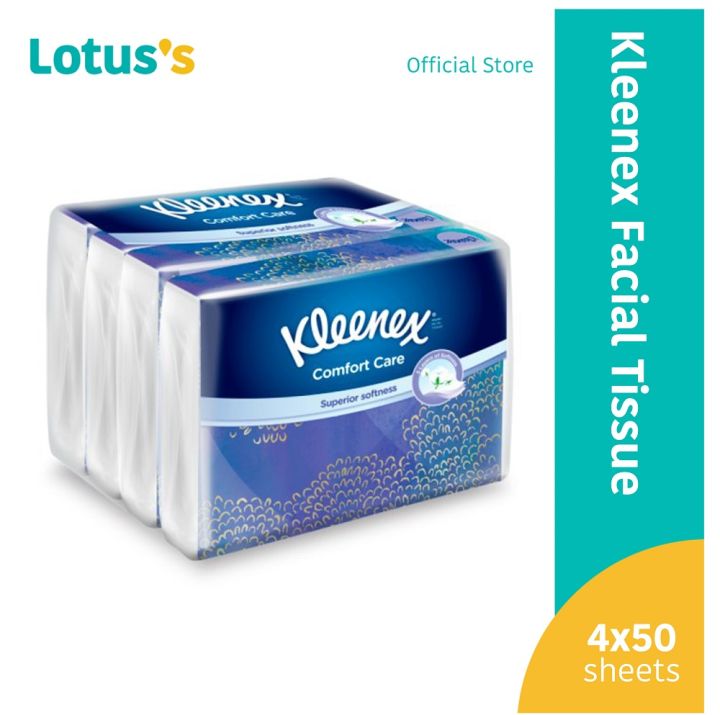 Kleenex Facial Tissue Soft Pack Cucumber 3Ply (4 X 50S) | Lazada