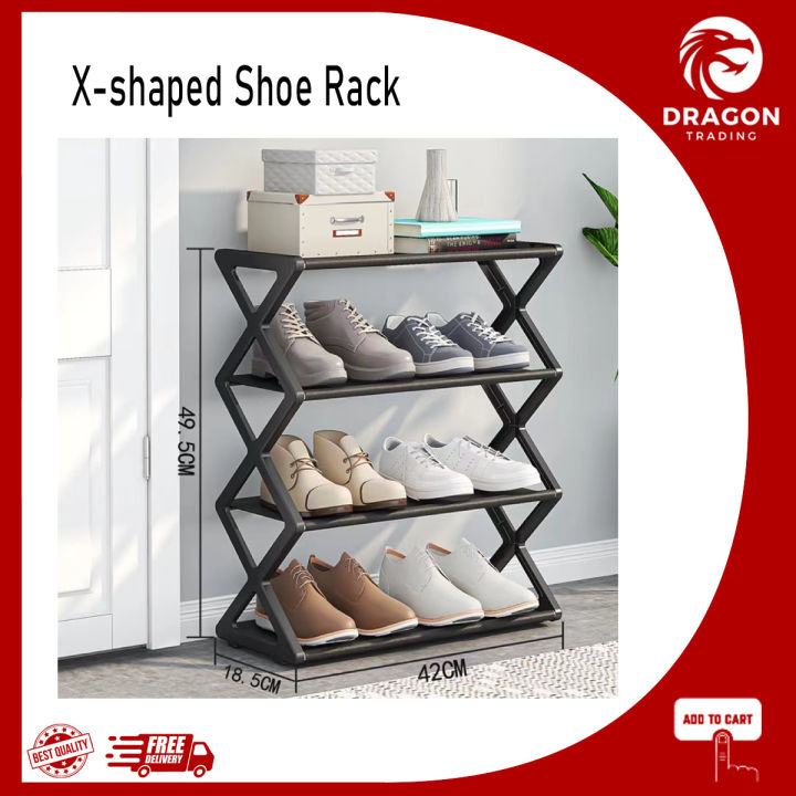 Creative X-shaped Shoe Rack Simple Shoe Rack | Lazada PH
