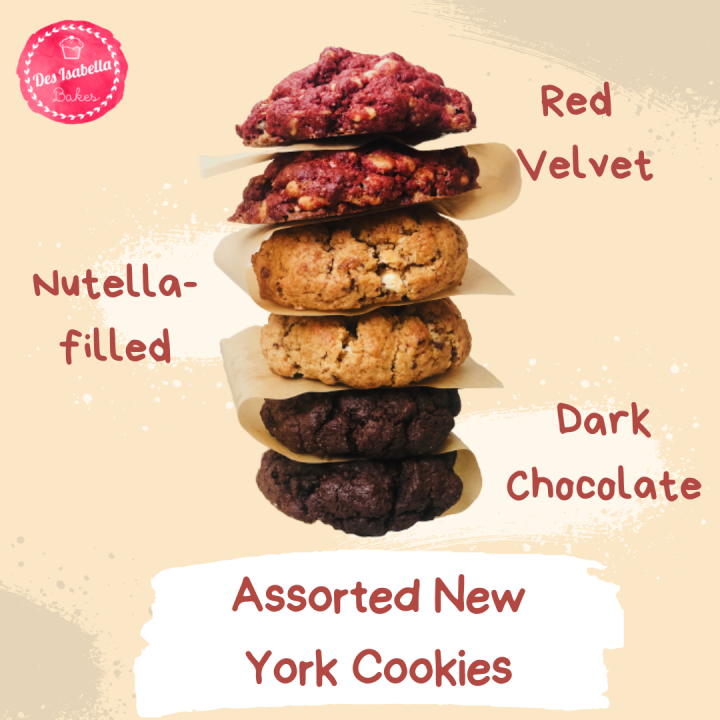 Assorted New York Cookies (Box of 6) by Des Isabella Bakes | Lazada PH