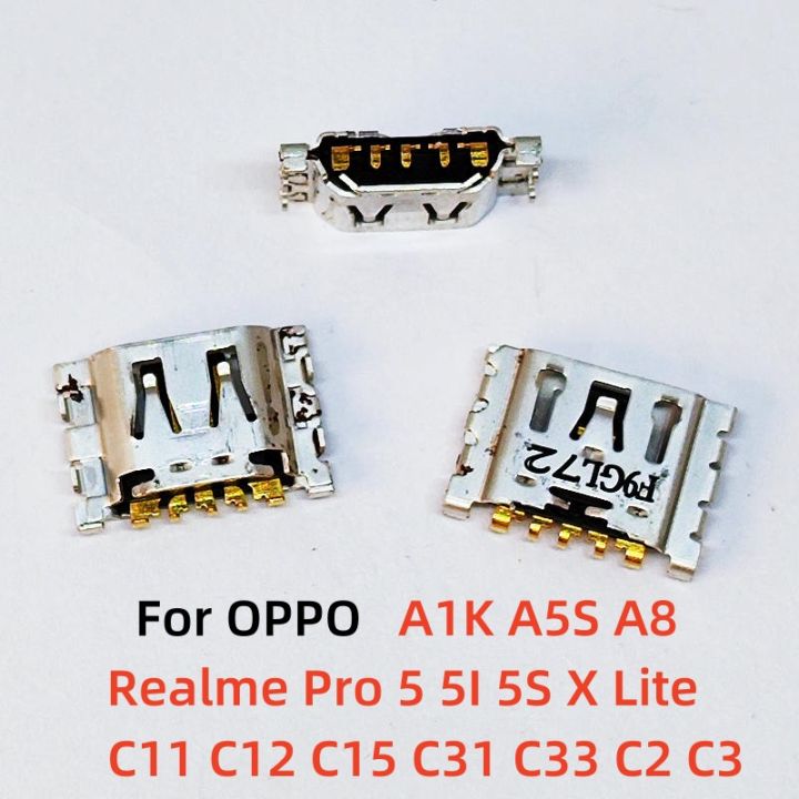 10-100pcs Micro USB Charging Dock Port Connector Plug For OPPO A1K A5S A8 Realme Pro 5 5I 5S X ...