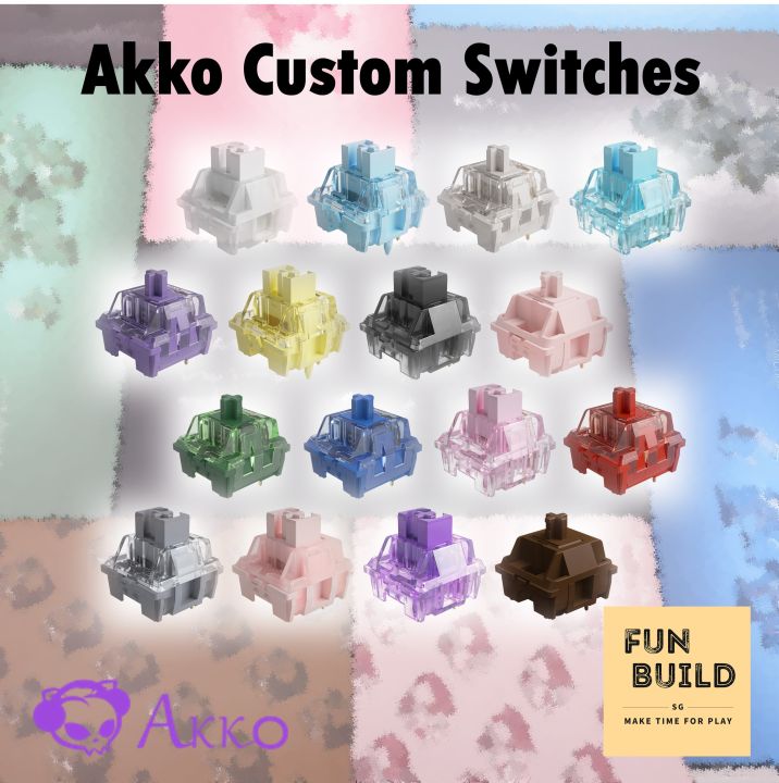 Akko Custom Switches for Mechanical Keyboard ( Akko CS Jelly POM Cream ...