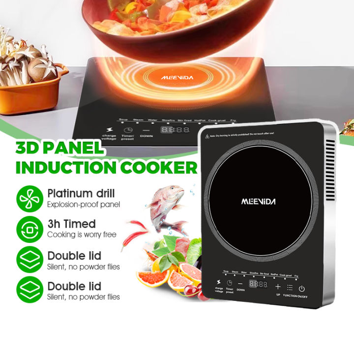 MeeVida 2200W Multi-function Induction Cooker Touch Control Intelligent ...