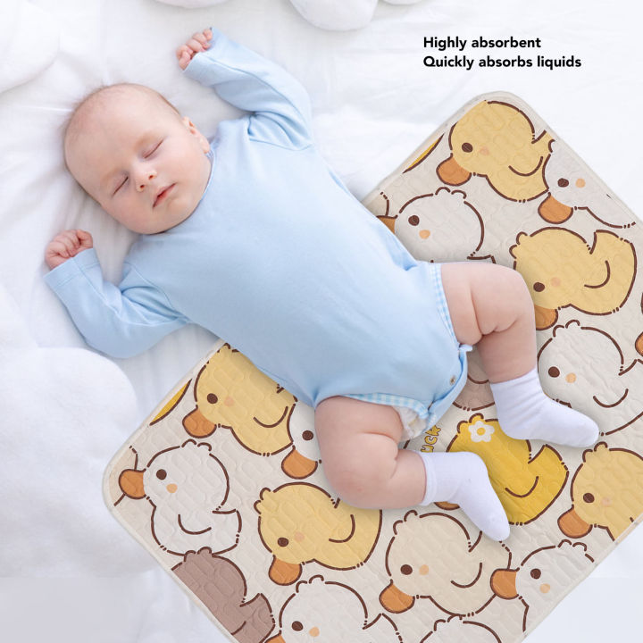 Urine Mattress Pad Slip Resistant Incontinence Underpad 5 Layers Yellow ...