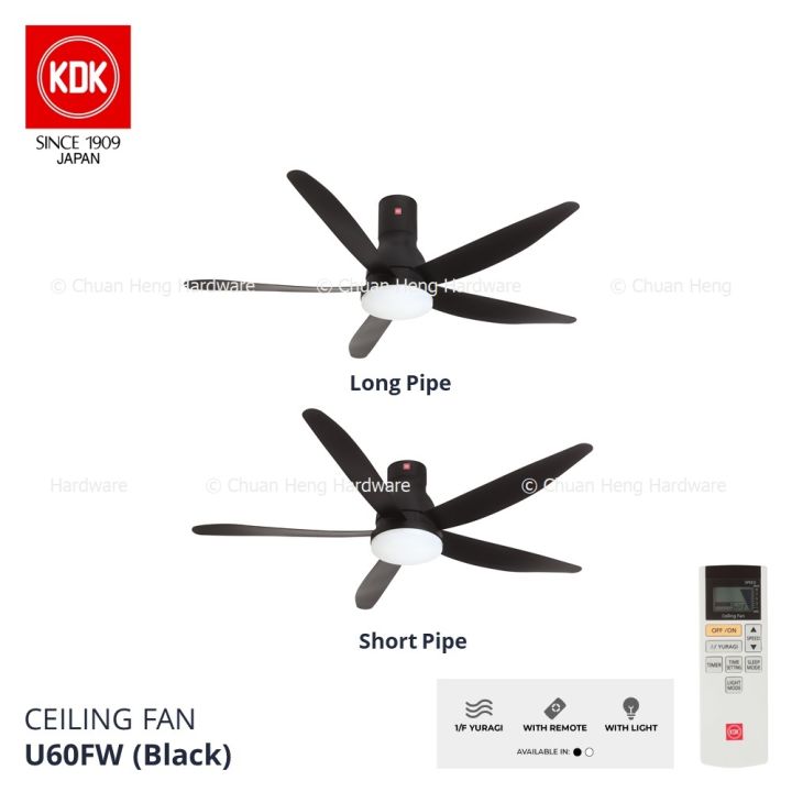KDK U60FW 60" Remote Controlled Ceiling Fan with LED light | Lazada ...