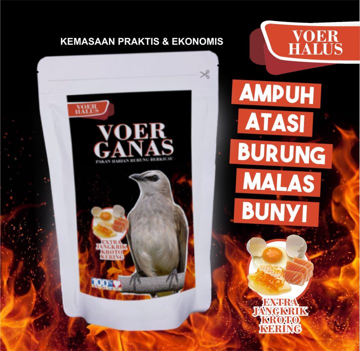 Pakan burung voer ganas terbuat dari jangkrik kering dan kroto alam ...