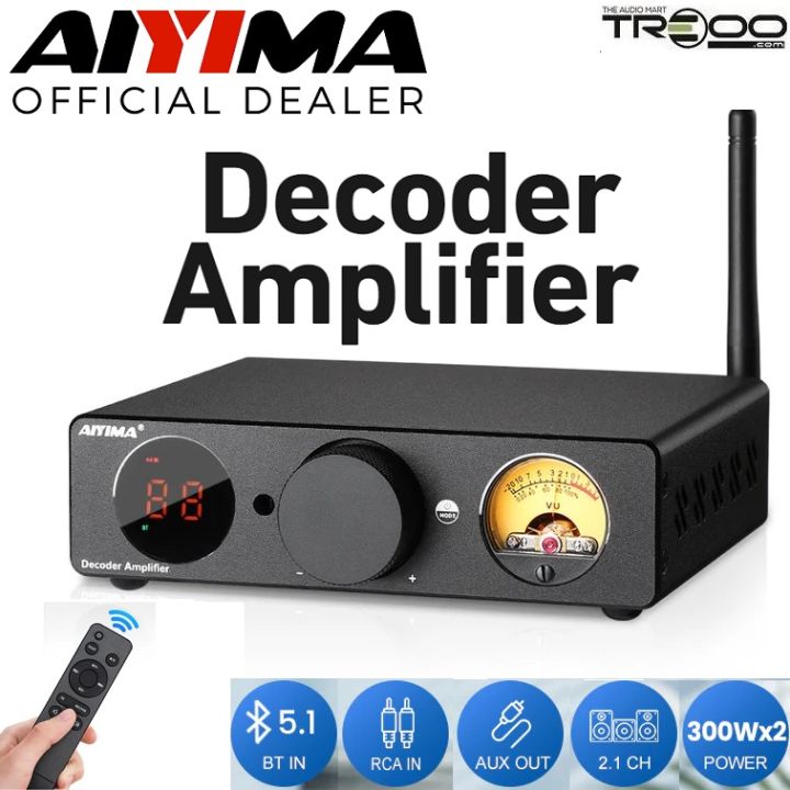 AIYIMA Decoder Amplifier Wireless Bluetooth Receiver/Streamer Hi-Fi ...