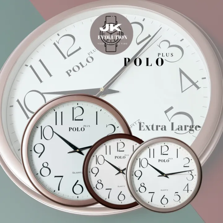 POLO PLUS 9178/9188 Original Analog Quartz Extra Large Size Wall Clock ...