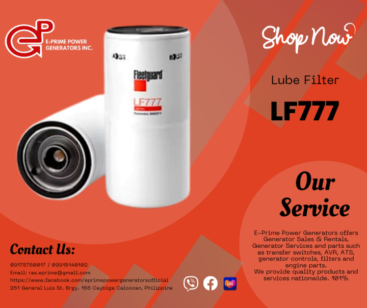 LF777 (Lube Filter) | Lazada PH