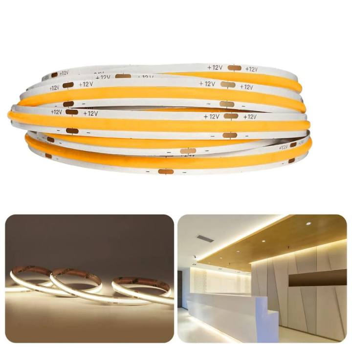 LAMPU LED STRIP COB DC 12V 5 METER / LAMPU STRIP 12 VOLT / LAMPU ...