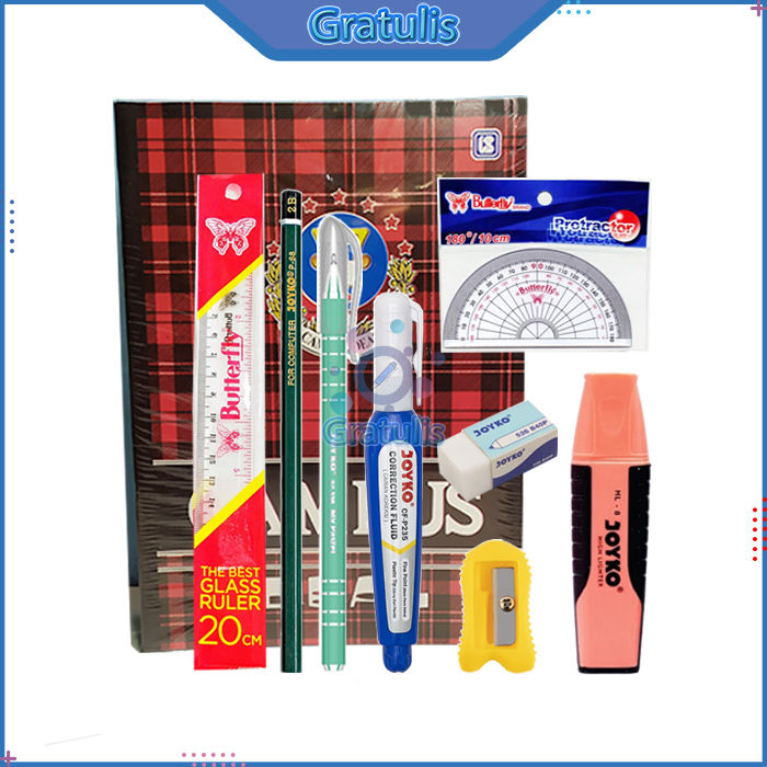 1 SET PERLENGKAPAN ALAT TULIS SEKOLAH [SMP/SMA/KULIAH] / PAKET ALAT TULIS SEKOLAH / PERLENGKAPAN ...