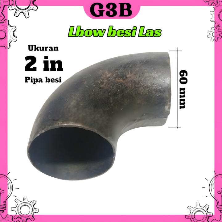 Elbow besi pipa las uk 2 inch elbo Lbow keni knee pipa las penyambung ...