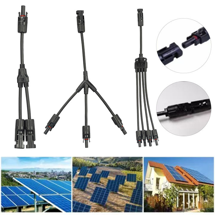 Springl Solar Y Branch Cable Male to Female Solar Connector Waterproof ...