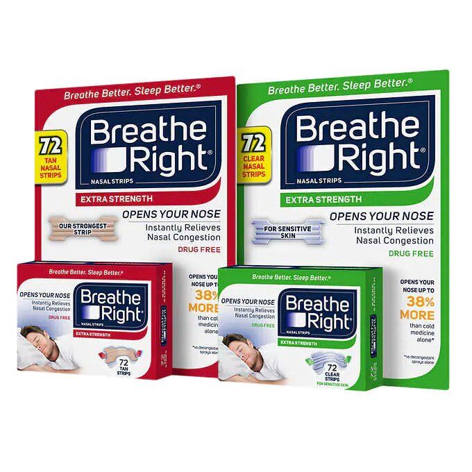 Breathe Right Nasal Strips, Extra Strength Tan, Help Stop Snoring, For ...