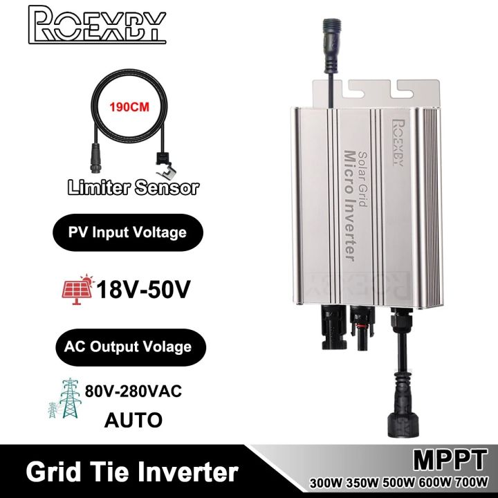 MPPT 500W 600W 700W Micro solar grid tie inverter mppt solar Smart microinverter DC 18-50V AC ...
