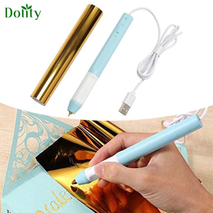 Dolity Hot Foil Pen USB 1.5mm Hot Foil Roll Drawing Pen , Bronzing Pen ...