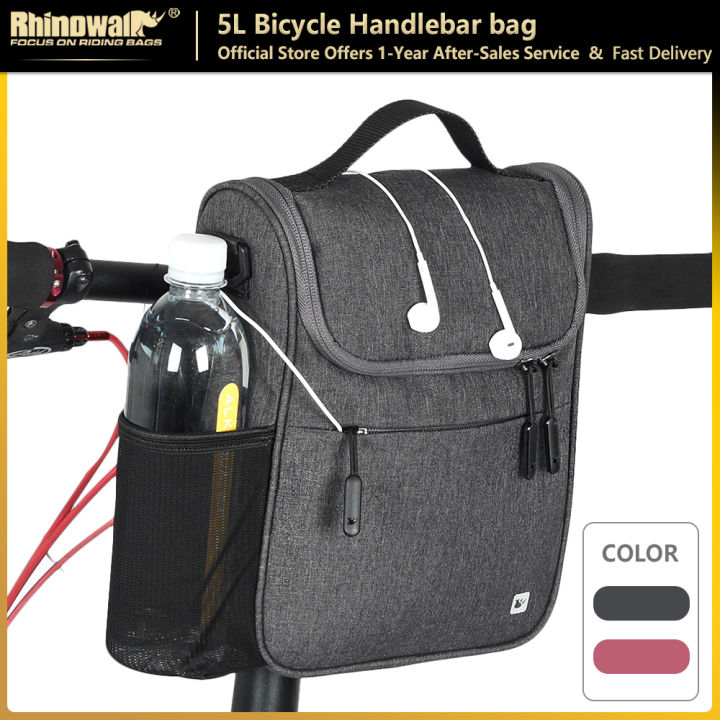 Rhinowalk Bicycle Handlebar Bag 5L Waterproof Portable Folding Bicycle ...
