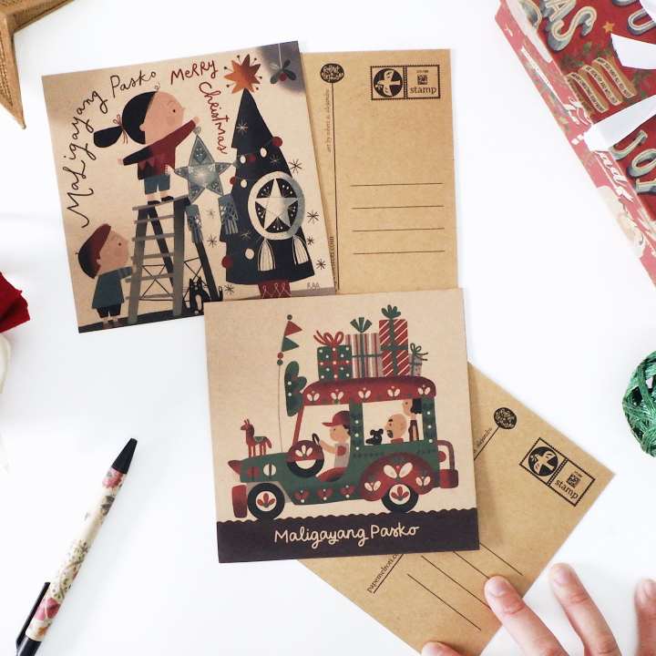 Papemelroti Christmas Postcard | Greeting Cards | Christmas Angel Parol ...