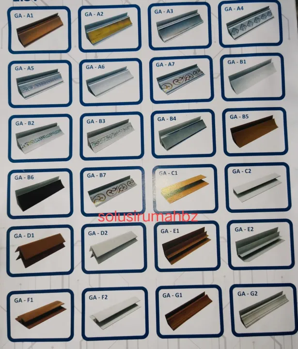LIST PLAFON 1 meter POTONGAN PLAFON PVC PLASTIK sambungan lis plafon ...