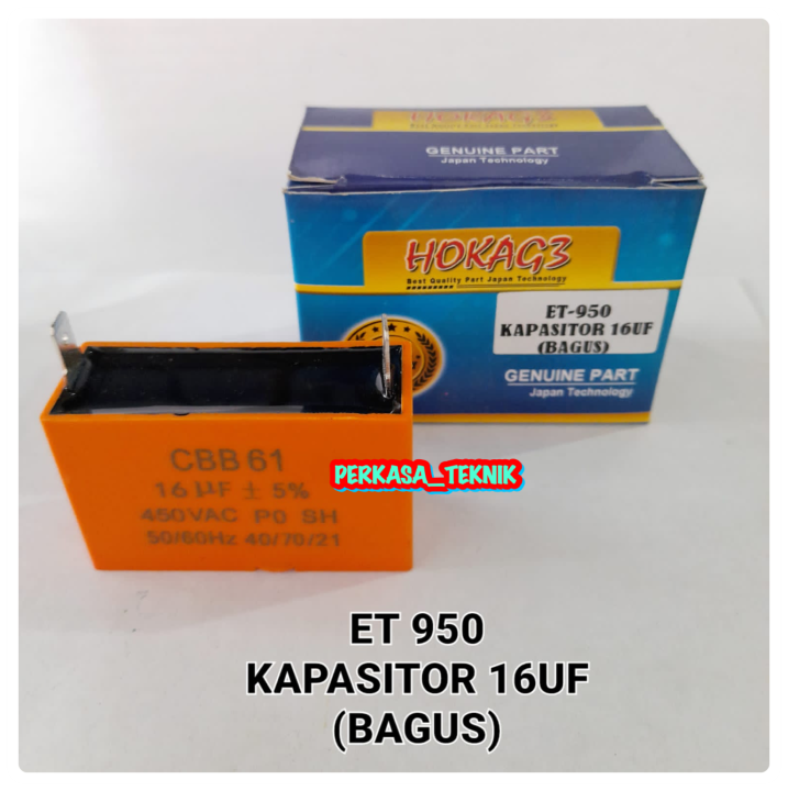 ET950 CAPASITOR KAPASITOR 16UF BAGUS MESIN GENSET GENERATOR | Lazada ...