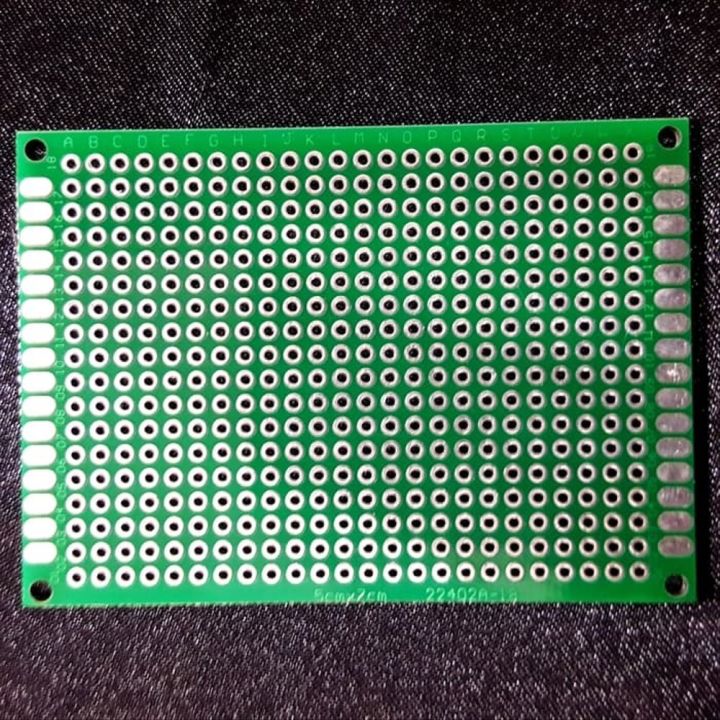 PCB Dot Matrix lubang Double Layer Through Hole 5x7 cm FR4 Protoboard ...