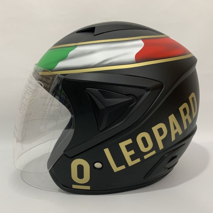 Helm pria dewasa JP 13 Leopard Gold Hitam Doff - Kaca Pelangi Rainbow ...