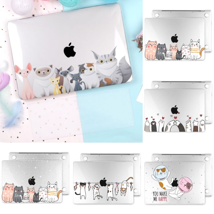 Cute Cat Hardshell Case For 2022 MacBook Pro Air M2 M1 A2681 A2338 ...