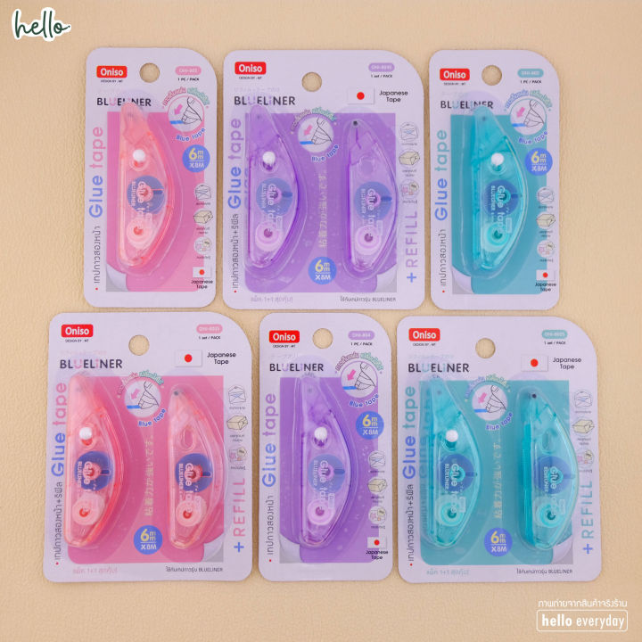 Oniso - เทปกาวสองหน้า ความยาว8m.ขนาด6mm. เปลียนไส้ได้ เนื้อเทปจาก ...